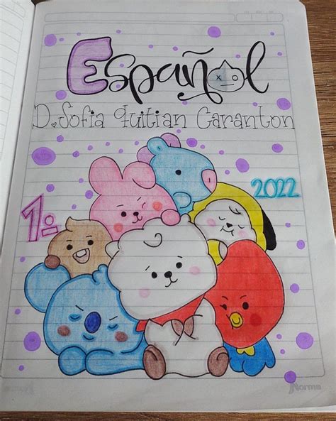 Bt21 Bt21 Portada De Cuaderno De Dibujos Cuaderno De Recortes Porn