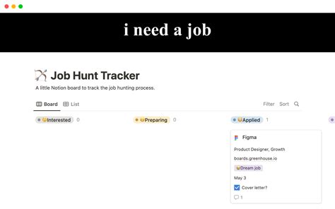 Job Application Os Notion Template