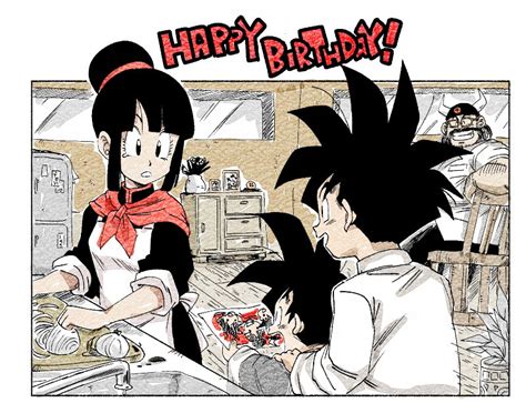 Son Gohan Chi Chi Son Goten And Gyuu Mao Dragon Ball And More