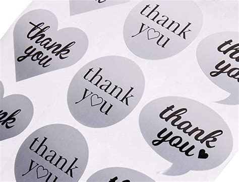 20 Stickers Thank You