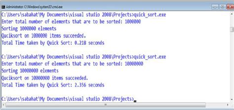 running the parallel quick sort program download scientific diagram