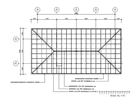 Truss Span Roof House Plan AutoCAD Drawing DWG File Cadbull