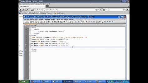 php in urdu 18 80 array functions youtube