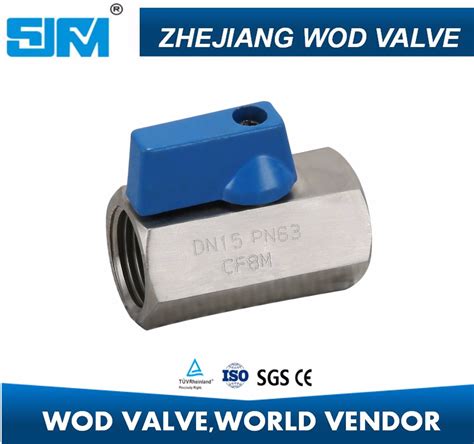 Stainless Steel Reduce Port Female Thread Mini Ball Valve China