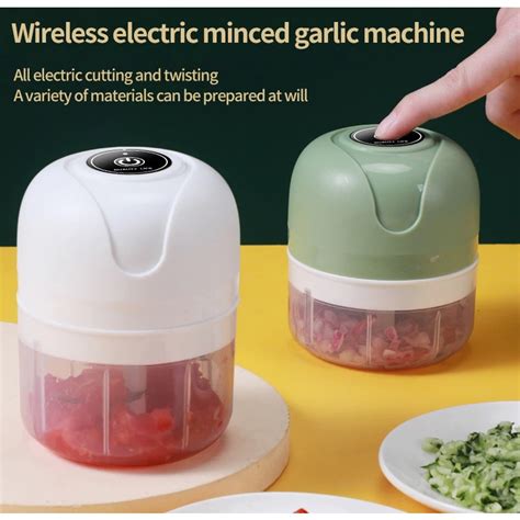 Mini Processador Triturador Sem Fio Elétrico 250ML De Alimentos Para