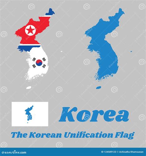 Trace El Esquema De Corea Del Norte Corea Del Sur Y Península De Corea