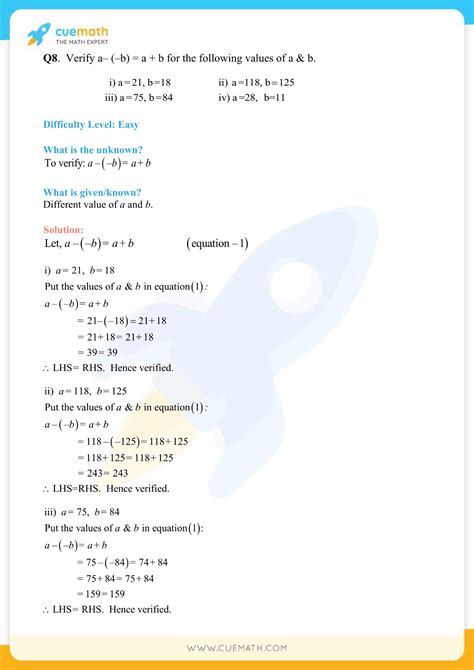 ncert solutions for class 7 maths chapter 1 integers download free pdf