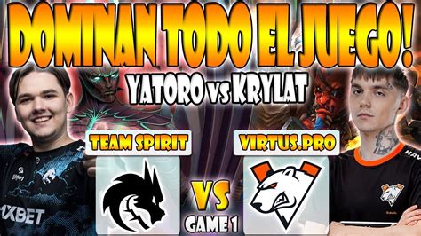 TEAM SPIRIT VS VIRTUS PRO BO3 GAME 1 YATORO VS KRYLAT DPC EEU 2023
