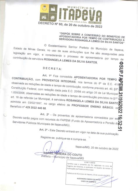 Aposentadoria Por Idade E Tempo De Contribui O Magist Rio Fapemi