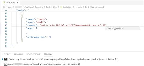 intellisense inside string values for tasks json and launch json to get a full list of