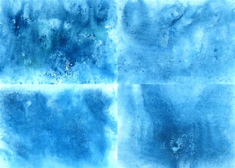 4 Blue Watercolor Texture Vol 3 OnlyGFX