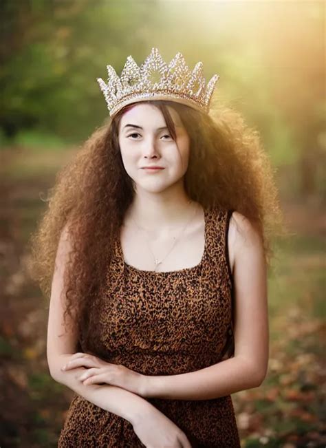 Portrait Of A 1 9 Year Old Woman With A Huge Royal Stable Diffusion