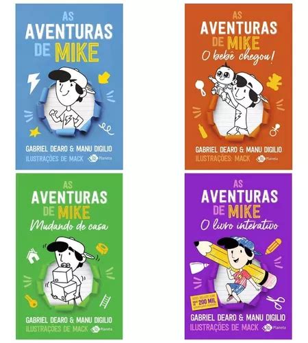 Coleção As Aventuras De Mike Volumes 1 2 E 3 Livro Interativo 4