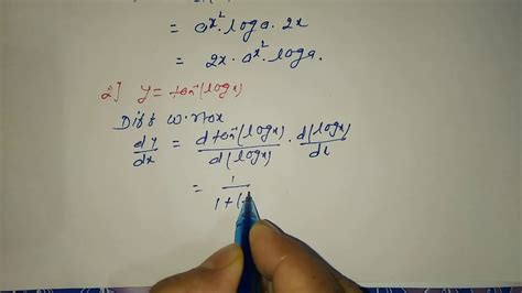 exponential and logarithmic function differentiation part 2 youtube
