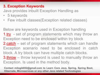Java Exception Handling PPT