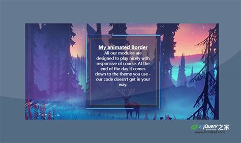 纯css3超酷边框线条动画特效 jquery之家 自由分享jquery、html5、css3的插件库