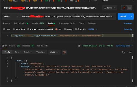 Could Not Load File Or Assembly Newtonsoft Json Version 13 0 0 0