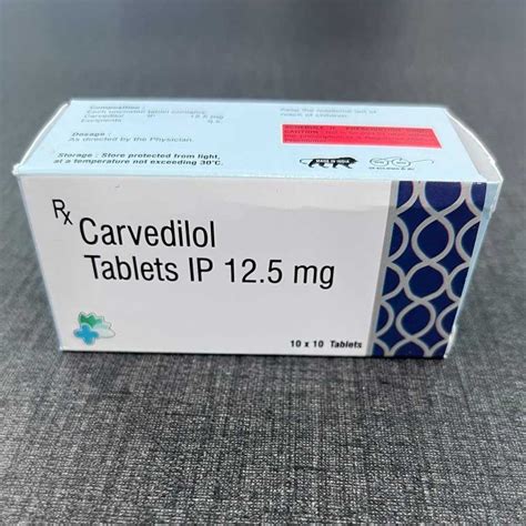 12 5 Mg Carvedilol Tablets At Rs 1100 Box Carvedilol Tablet In Mumbai