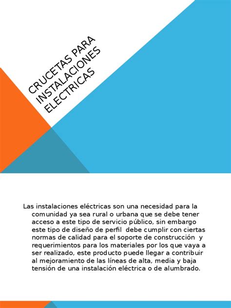 PDF Crucetas Para Instalaciones Electricas DOKUMEN TIPS