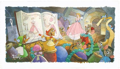 Cinderella Sew Beautiful Toby Bluth World Wide Art Disney