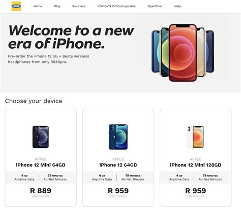 IPhone 12 South Africa Price Release Launch Date MTN Vodacom