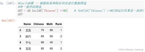 python 条件筛选 过滤 isin、query、contains、loc、iloc csdn博客