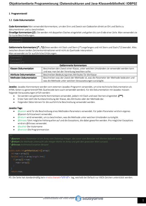 Objektorientierte Programmierung Datenstrukturen Und Java
