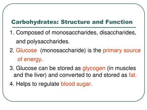 Carbohydrates Structure Function Types Role In Biology