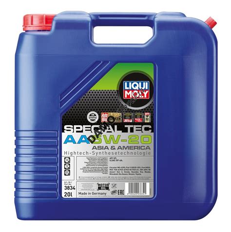 LIQUI MOLY SPECIAL TEC AA 5W 20 20l 3834 Motorové oleje sk