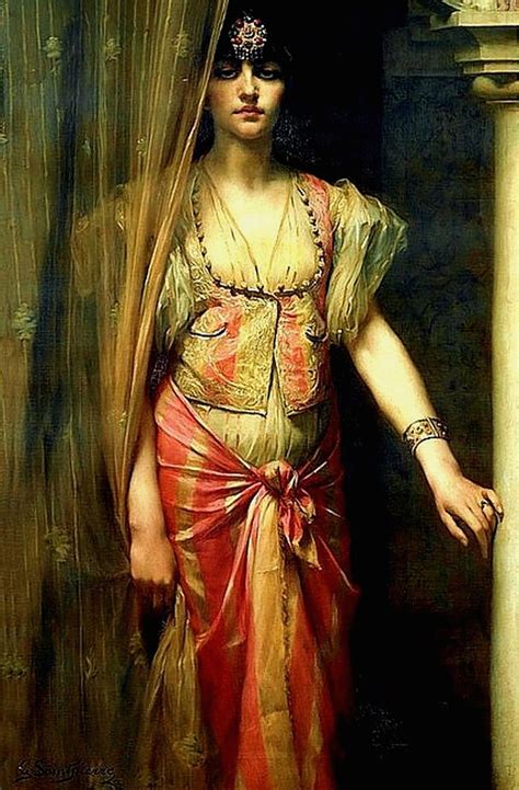 Gaston Casimir Saint Pierre Egypt Concept Art Woman Painting