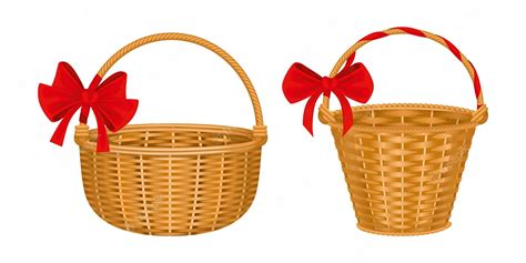 White Baskets Clip Art Library