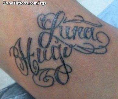 Tatuaje De Nombres Hugo Letras
