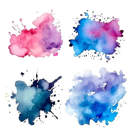 Free Vector Watercolor Ink Splash Element