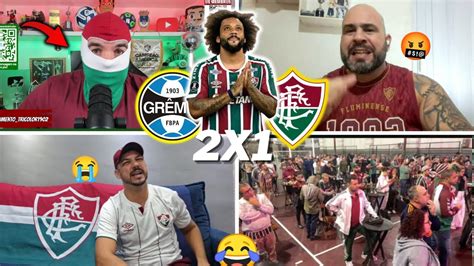 REAÇÕES TRICOLORES E TRISTEZA TOTAL GRÊMIO 2X1 FLUMINENSE