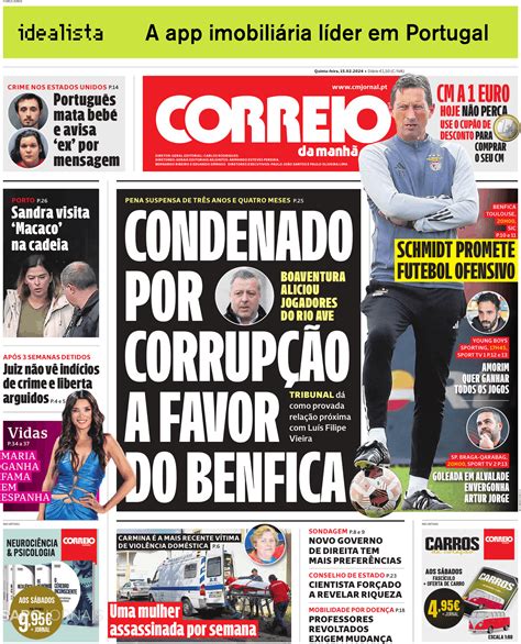 Correio da Manhã 15 fev 2024 Jornais e Revistas SAPO pt Última