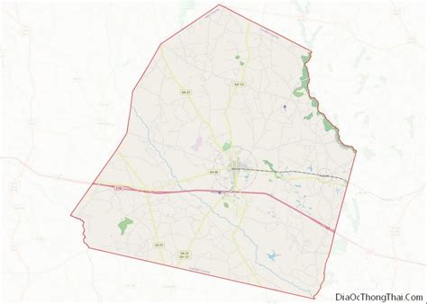 Map Of Candler County Georgia Thong Thai Real