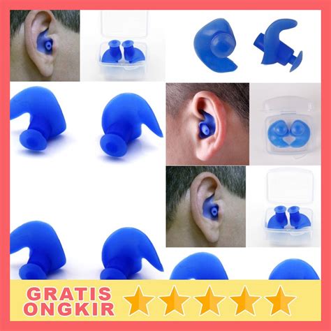 Jual Penutup Telinga Ear Plug Renang Anti Air Tutup Kuping Perenang