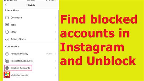 How To See Blocked Accounts On Instagram And Unblock Them Find