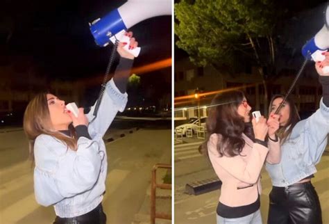 GF Vip Caos Fuori La Casa Guendalina Tavassi Va A Urlare Col Megafono