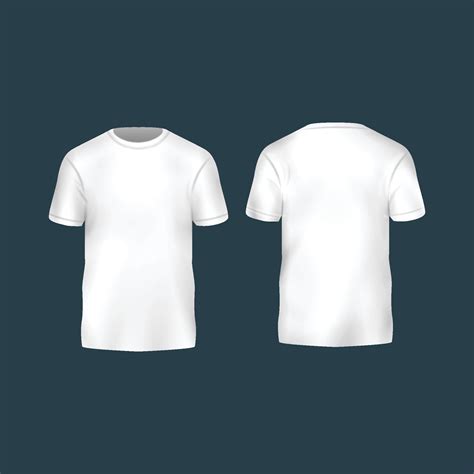 D White T Shirt Mockup Vector Art At Vecteezy