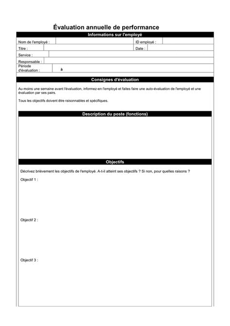 Fiche d evaluation téléchargement gratuit documents PDF Word et Excel