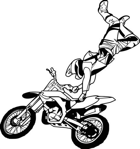 Image A Colorier Moto Cross Free To Print