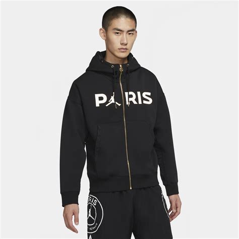 Veste Capuche Psg Jordan Noir Sur Foot Fr