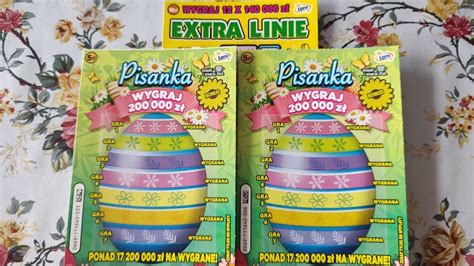 Zdrapki Lotto Premiera Zdrapki Pisanka Bonus Extra Linie