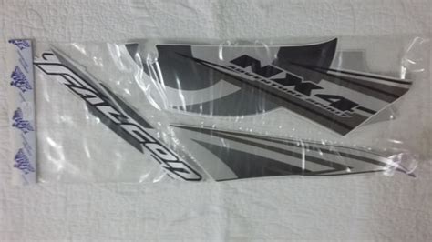Kit Faixa Adesivo Nx Falcon Moto De Cor Prata Parcelamento