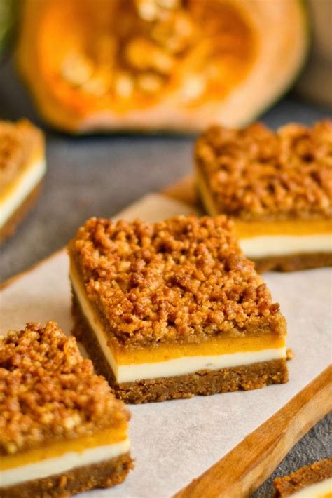Las barras veganas de tarta de queso y calabaza más deliciosas de