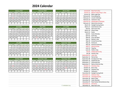 Full 2024 Calendar With Holidays Ruthi Imogene