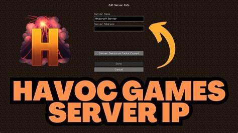 Minecraft Havoc Games Server Ip Address Youtube