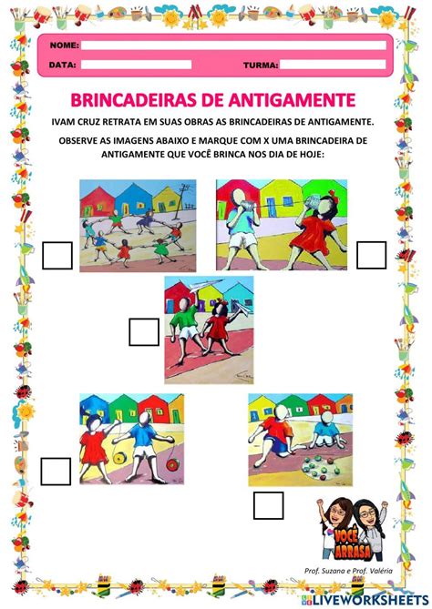 Brincadeiras De Antigamente Worksheet Artofit