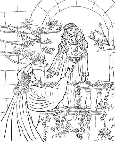 Desenhos De Romeu E Julieta 2 Para Colorir E Imprimir ColorirOnline